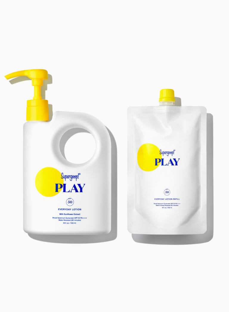 Supergoop! PLAY Sunscreen Lotion Pump & Refill Set