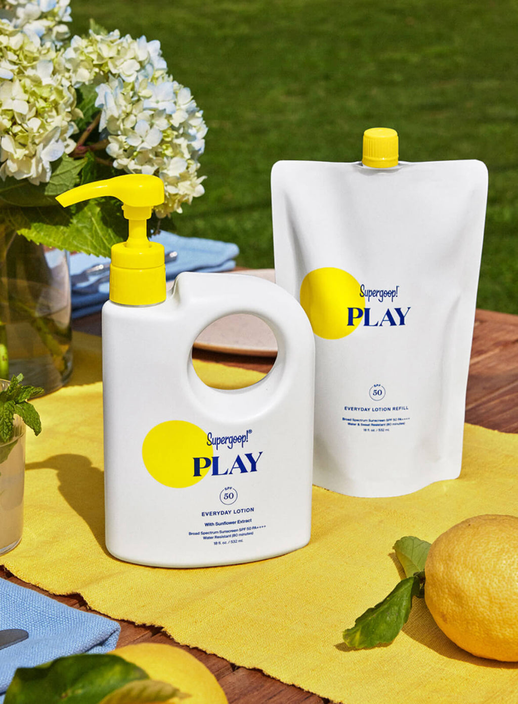 Supergoop! PLAY Sunscreen Lotion Pump & Refill Set