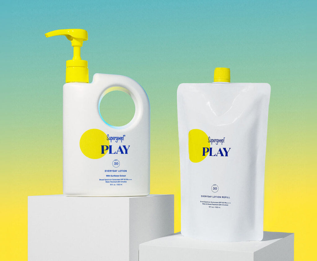 Supergoop! PLAY Sunscreen Lotion Pump & Refill Set