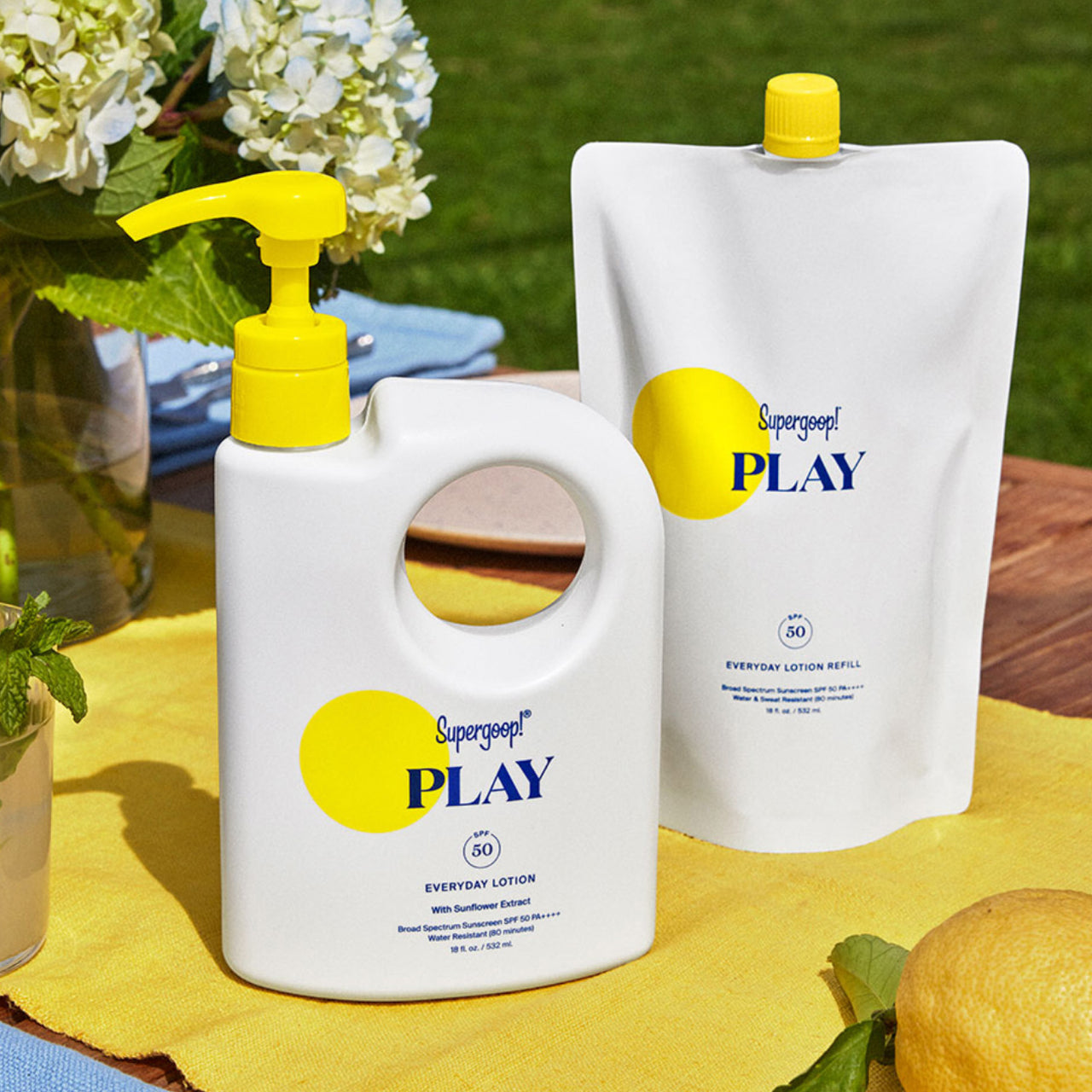 Supergoop! PLAY Sunscreen Lotion Pump & Refill Set