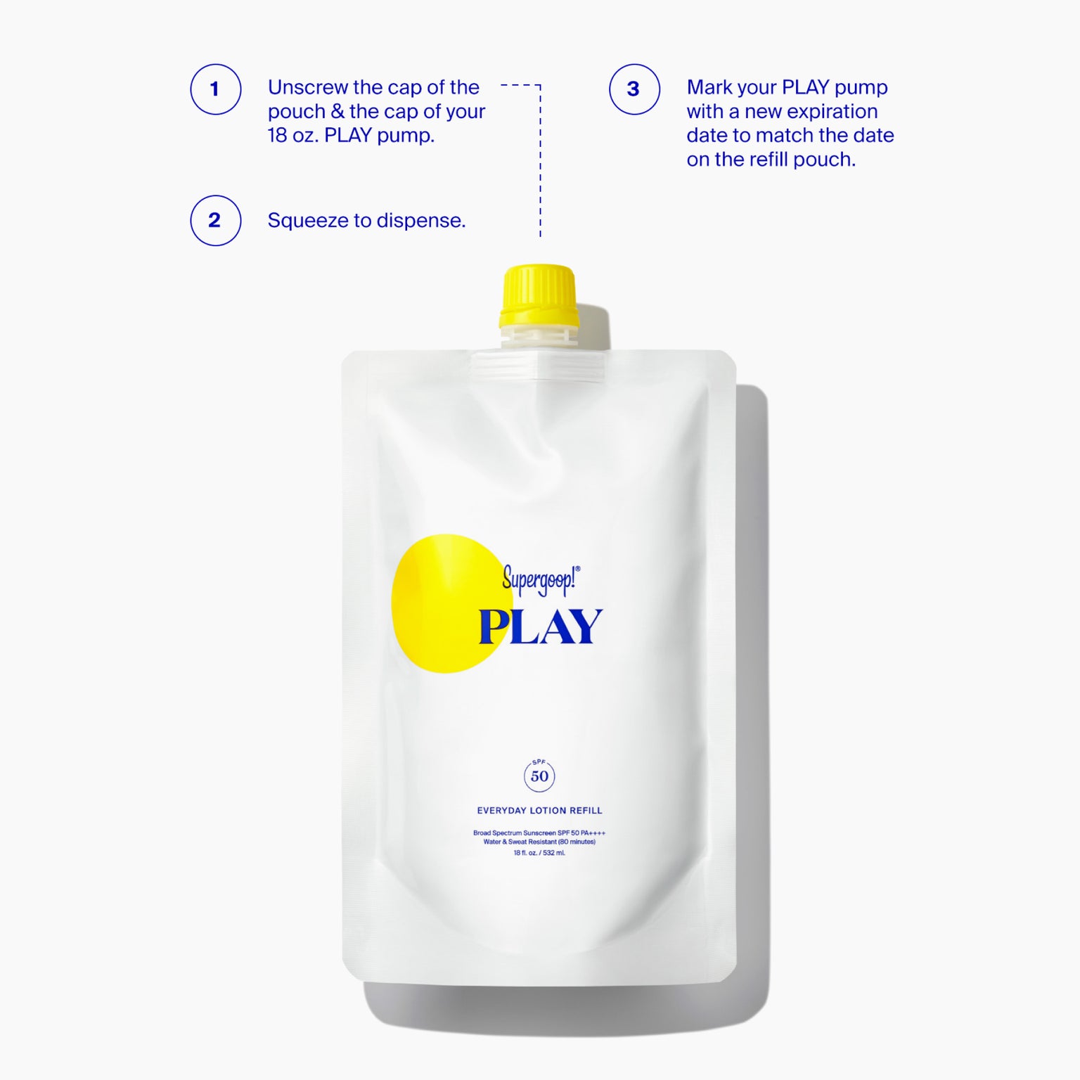 Supergoop! PLAY Sunscreen Lotion Pump & Refill Set