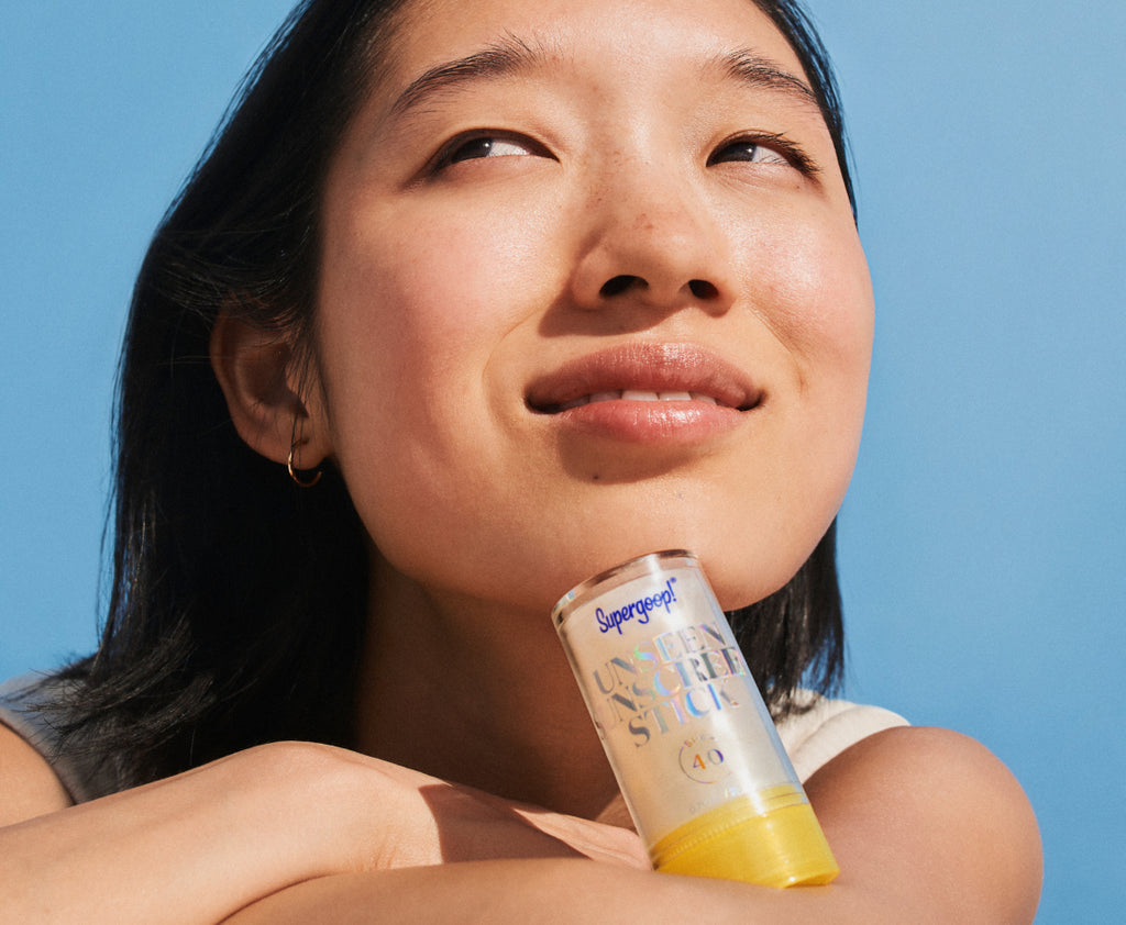 Supergoop! Unseen Sunscreen Stick SPF 40 | Clear Over Makeup