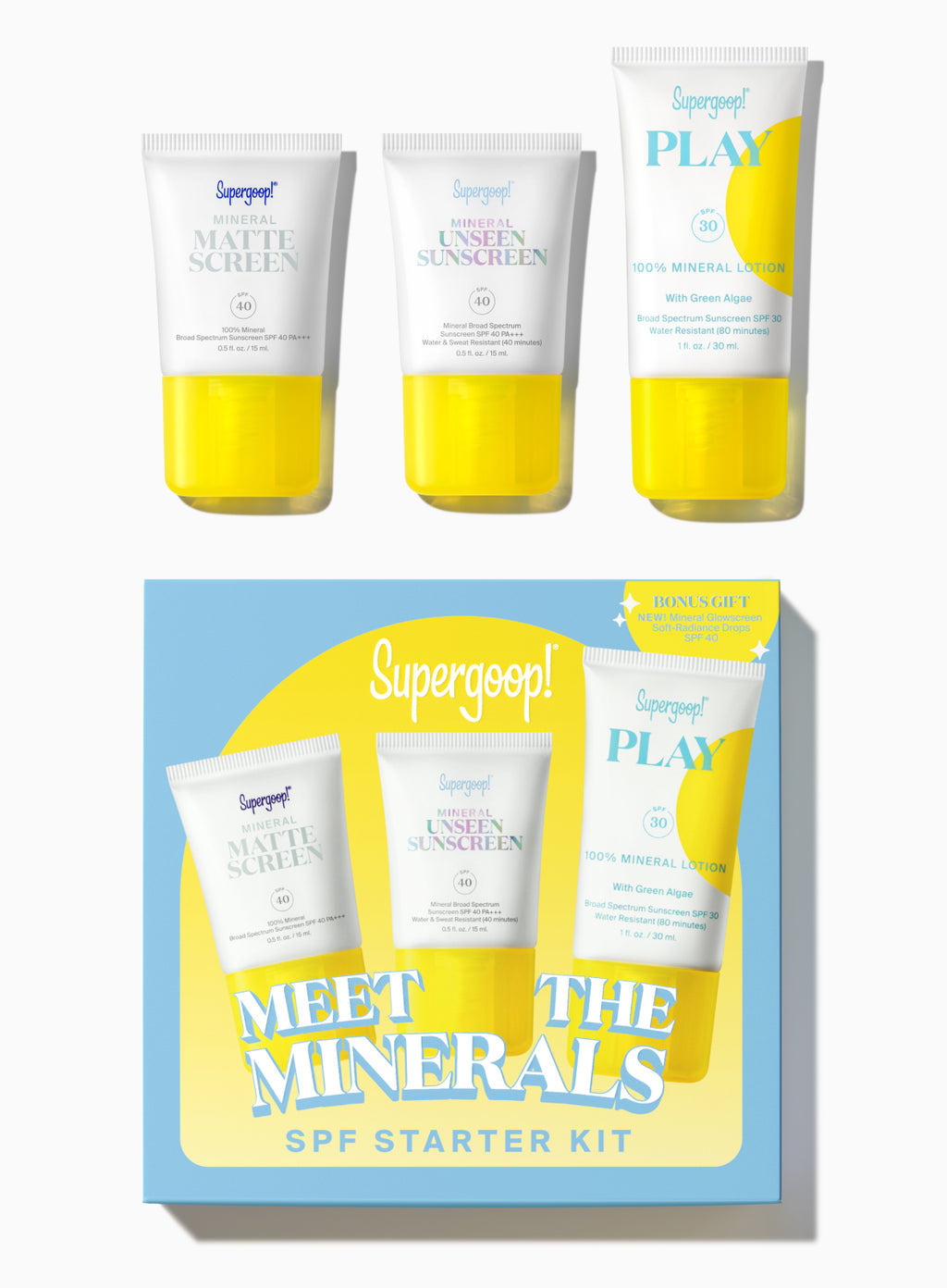 Supergoop! - Mineral SPF Starter Set for Sun Protection