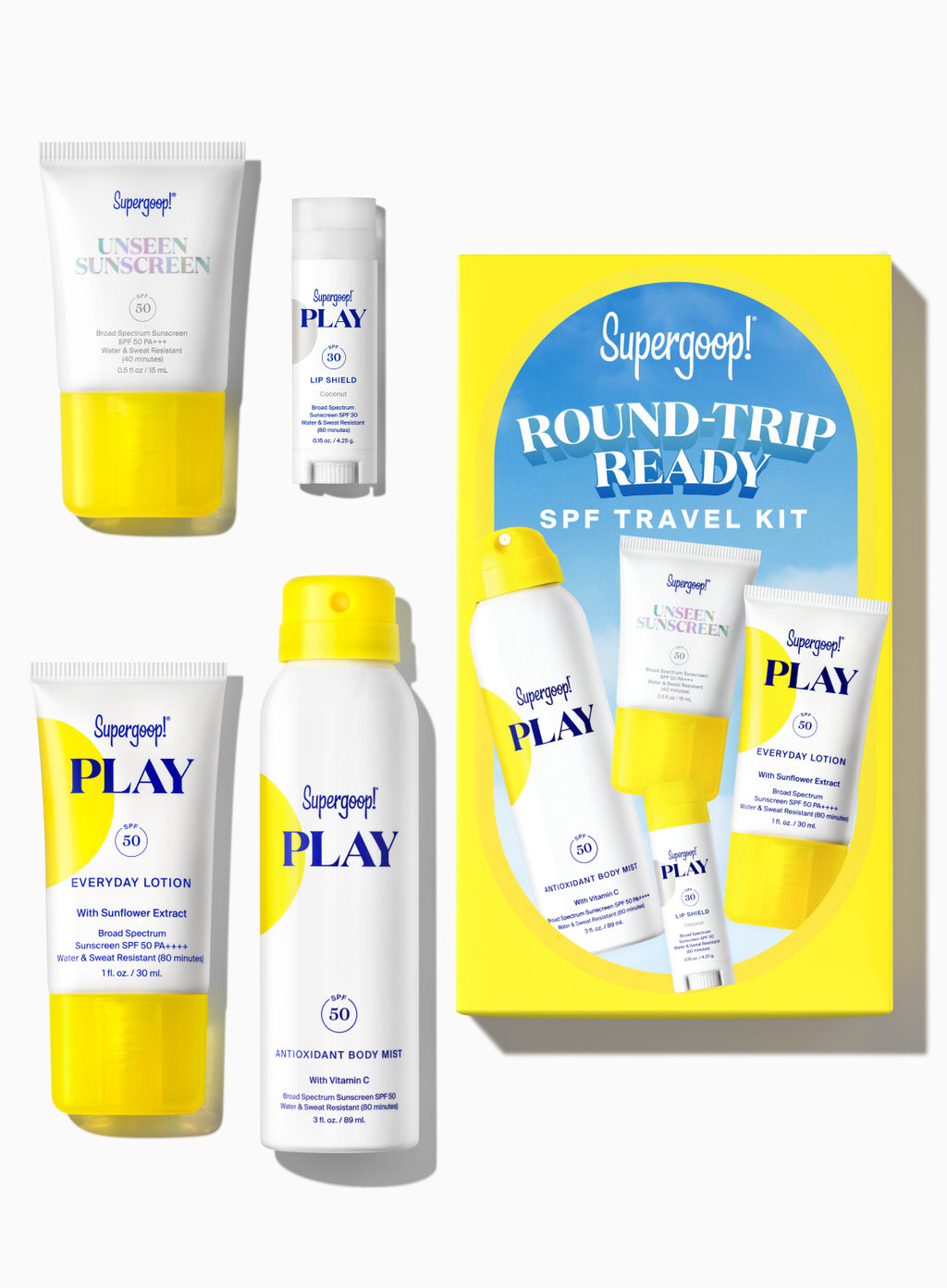 Supergoop! - Jet Set & SPF! Travel Sunscreen Set