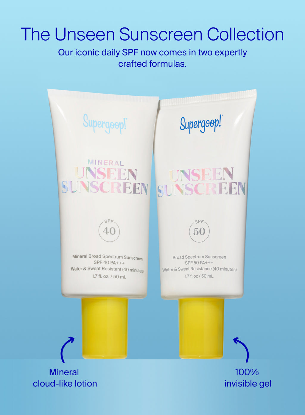 Supergoop! Unseen Sunscreen SPF 40 - Clear Gel Face Sunscreen